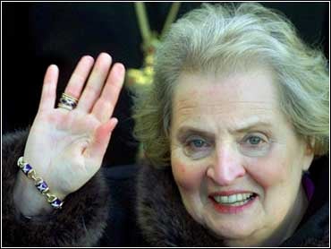 Albright Gets Egged - CBS News