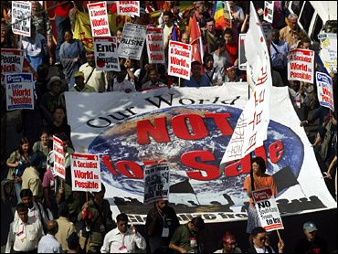 Thousands Protest Globalization - CBS News