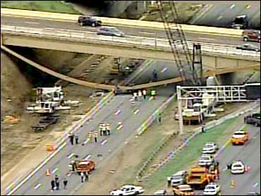 Overpass Girder Collapses; 3 Dead - CBS News
