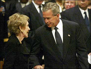 President Bush Honors Reagan - CBS News