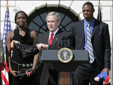 Mr. Bush Takes A Timeout For Humor - CBS News