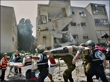 Rocket Destroys Building In Haifa - CBS News