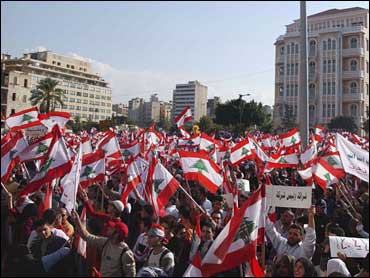Hezbollah Supporters Hold Massive Rally - CBS News