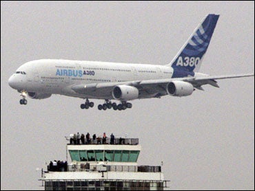 Superjumbo Jet Makes First U.S. Landings - CBS News