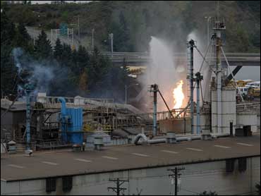 Ball Of Fire Explodes Over Tacoma Foundry - CBS News