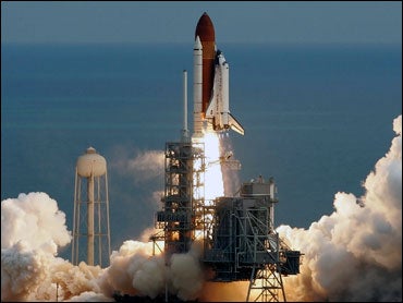 Shuttle Blasts Off Toward Space Station - CBS News