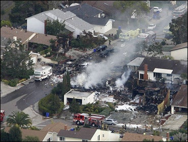F-18 Crash In Calif. Neighborhood Kills 3 - CBS News