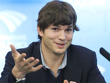 Kutcher To Twitter Fans From Russia - CBS News