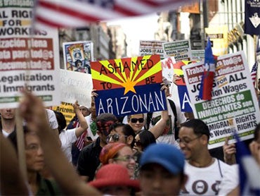 Rallies Across U.S. Protest Arizona Law - CBS News
