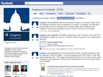 Facebook Launches Page for Congress - CBS News