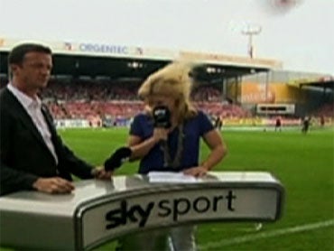 Reporter Hit in Head in Viral Video Discusses It - CBS News