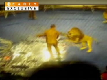 Circus Lion Attack Caught on Tape - CBS News
