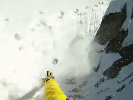 FAIL Nightmare: Skier loses footing, falls off huge cliff (VIDEO) - CBS ...