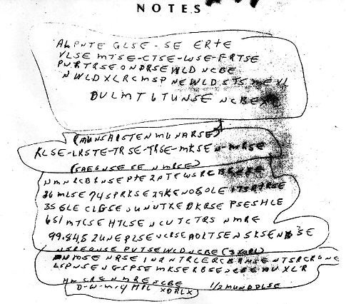 FBI seeks public's help cracking cryptic notes in 1999 murder victim's ...