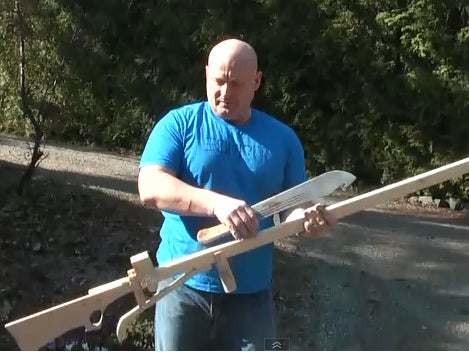 OMG: Shooting machetes with a slingshot - CBS News