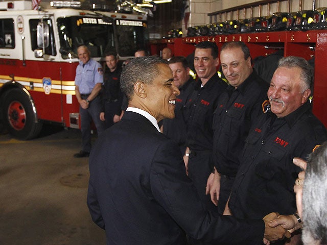 Obama to 9/11 firefighters: "When we say we will never forget, we mean ...