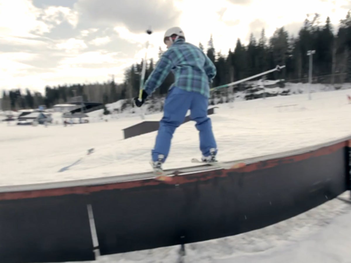 "Urban skiing" is a cornucopia of snow and stunts - CBS News
