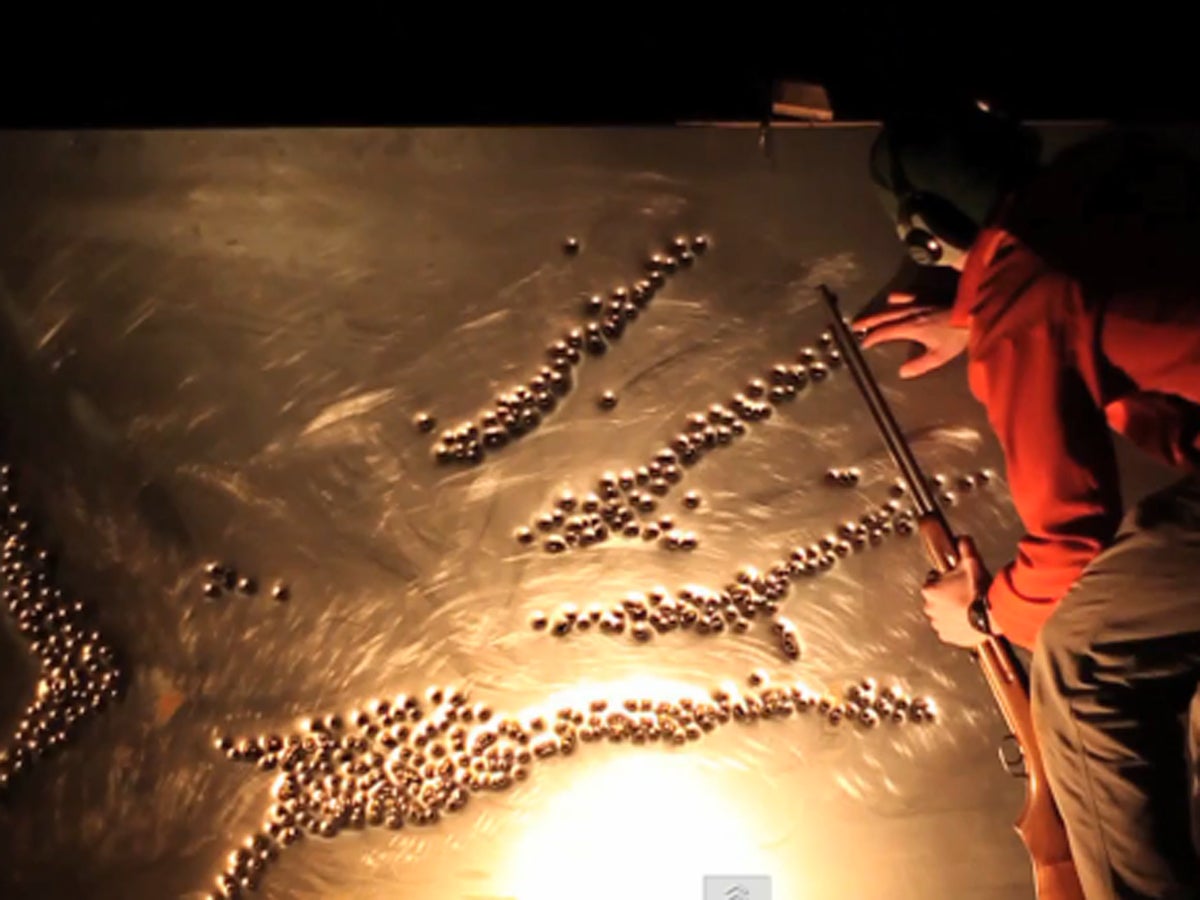 Fascinating: Art made with bullets (and shooting, of course) - CBS News