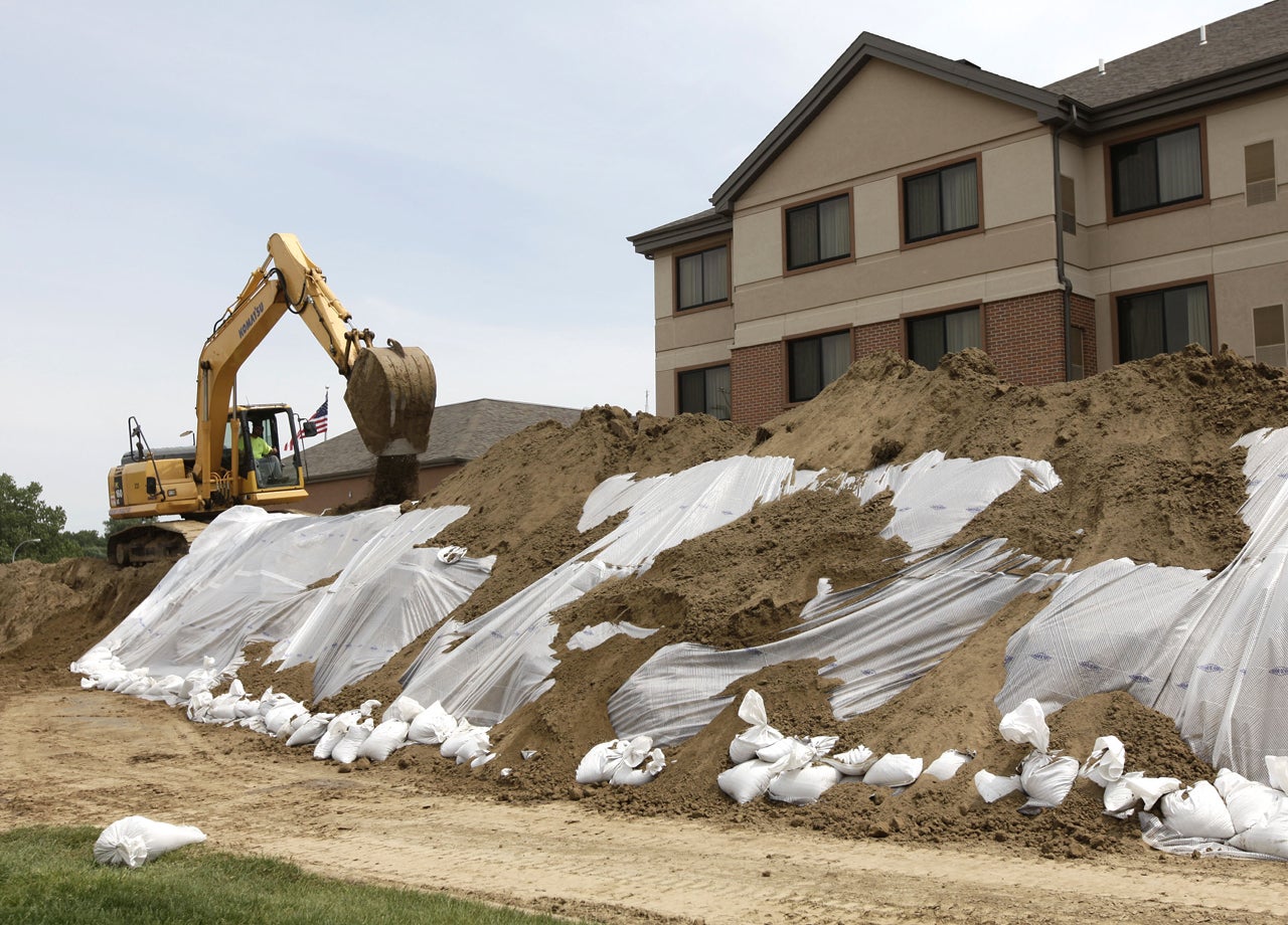 Missouri River levee breach prompts evacuations - CBS News