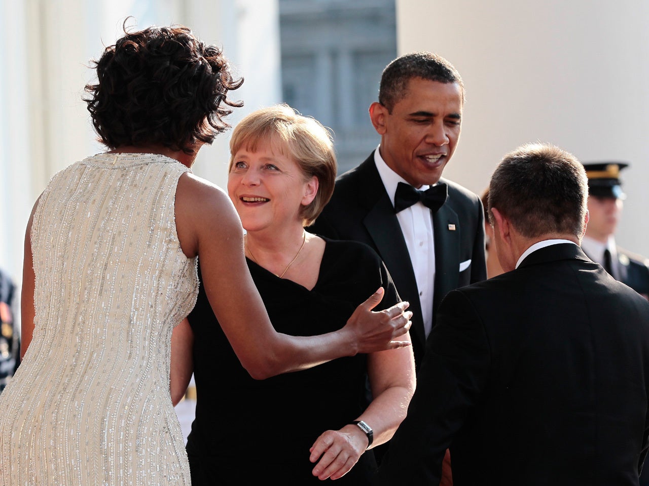 State dinner for Germany's Merkel goes al fresco - CBS News