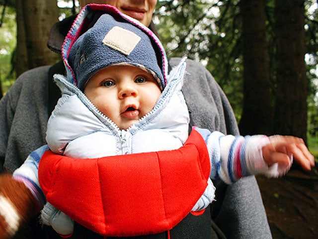 Forward-facing baby carriers called cruel: Why? - CBS News
