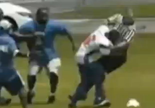 Watch: Fla. youth football brawl probed by cops - CBS News
