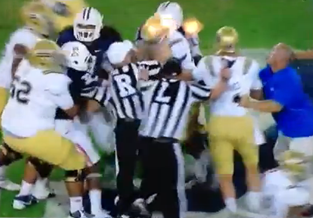 Brawl, fake ref highlight "fun" UCLA-Ariz. game - CBS News