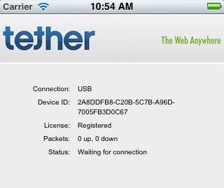 Free tethering for iPhone for a one time fee? $15 iTether app pops up ...
