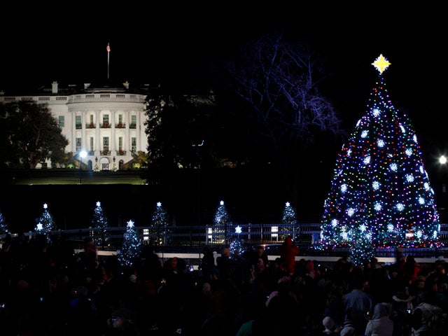 National Christmas Tree lights up - CBS News