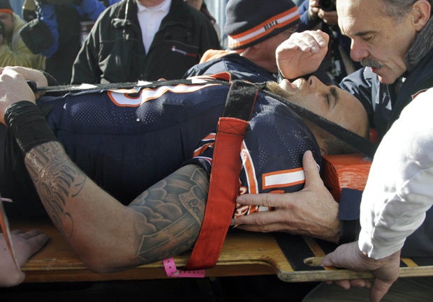 Johnny Knox carted off field, faces back surgery - CBS News