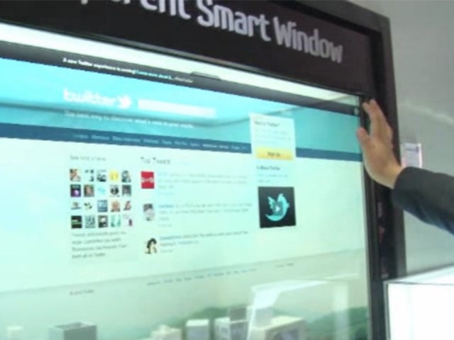 Whoa! Samsung's smart window brings "Minority Report" to life - CBS News