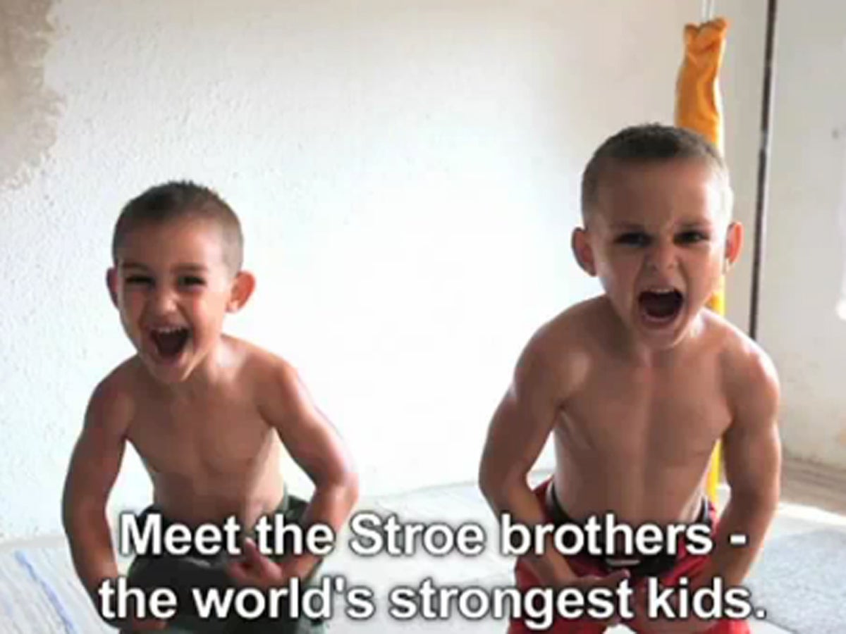 Two of the world's strongest kids show off their muscles and moves ...