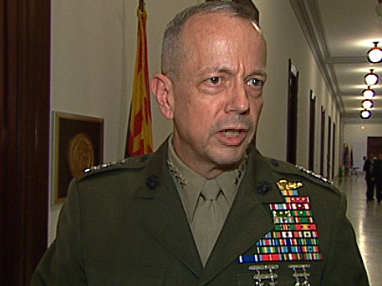 Gen. Allen says U.S. troop withdrawal in Afghanistan "right on track ...