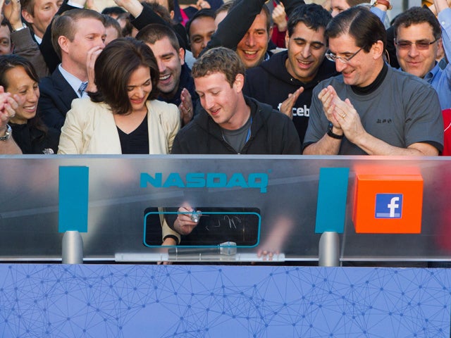 Facebook's Zuckerberg rings NASDAQ bell on day of IPO - CBS News