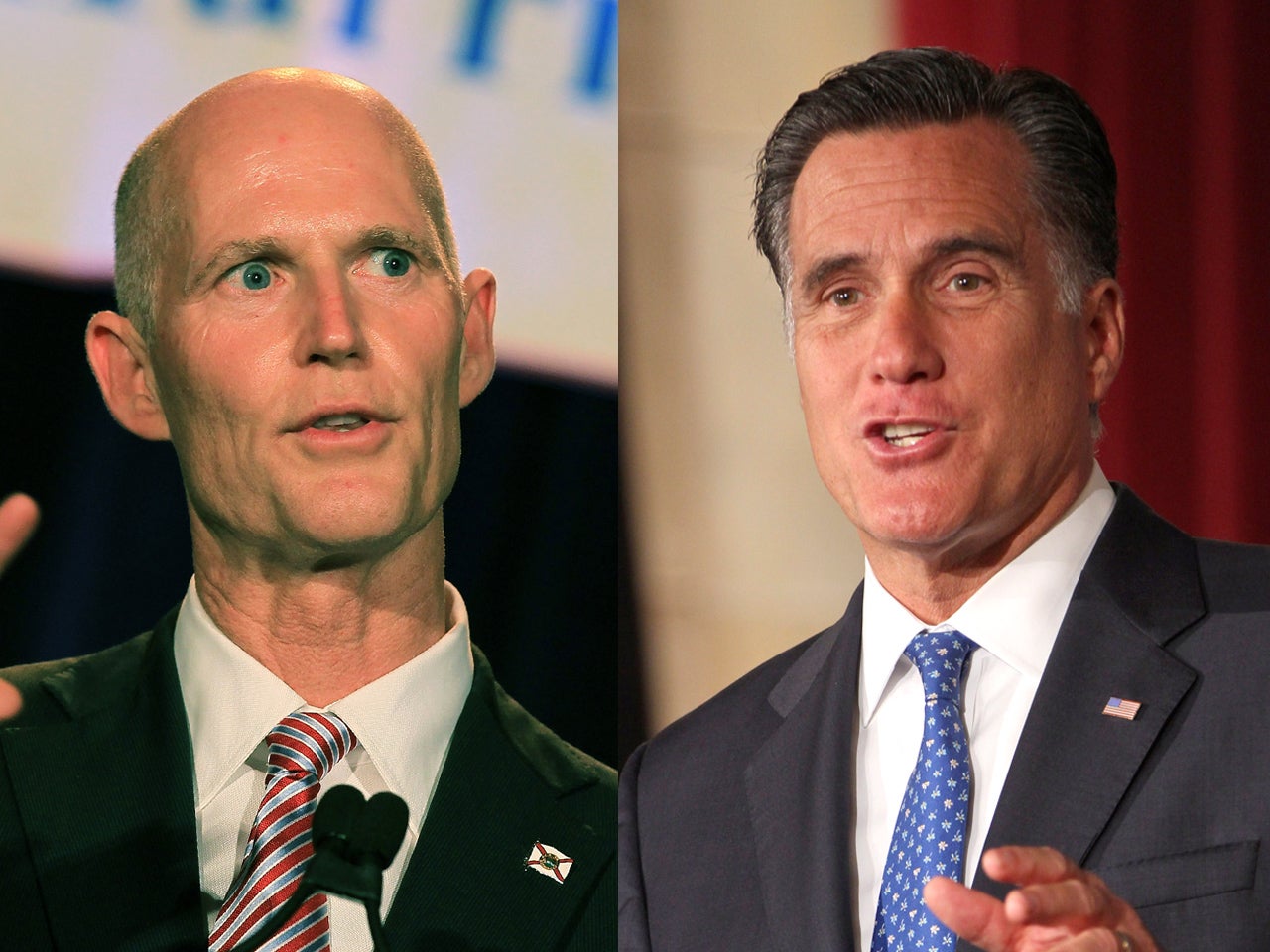 Mitt Romney and Rick Scott camps shoot down reports of muzzling talk of ...