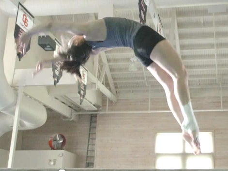 Check out some post-Olympics gymnastics (in slow-motion) - CBS News