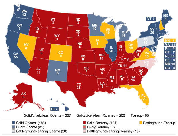 Obama has slight edge in electoral map estimate - CBS News