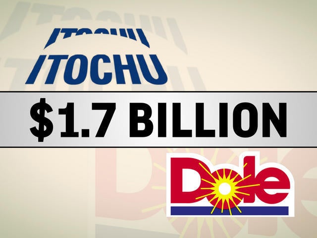 Japanese company to buy Dole businesses for $1.7B - CBS News