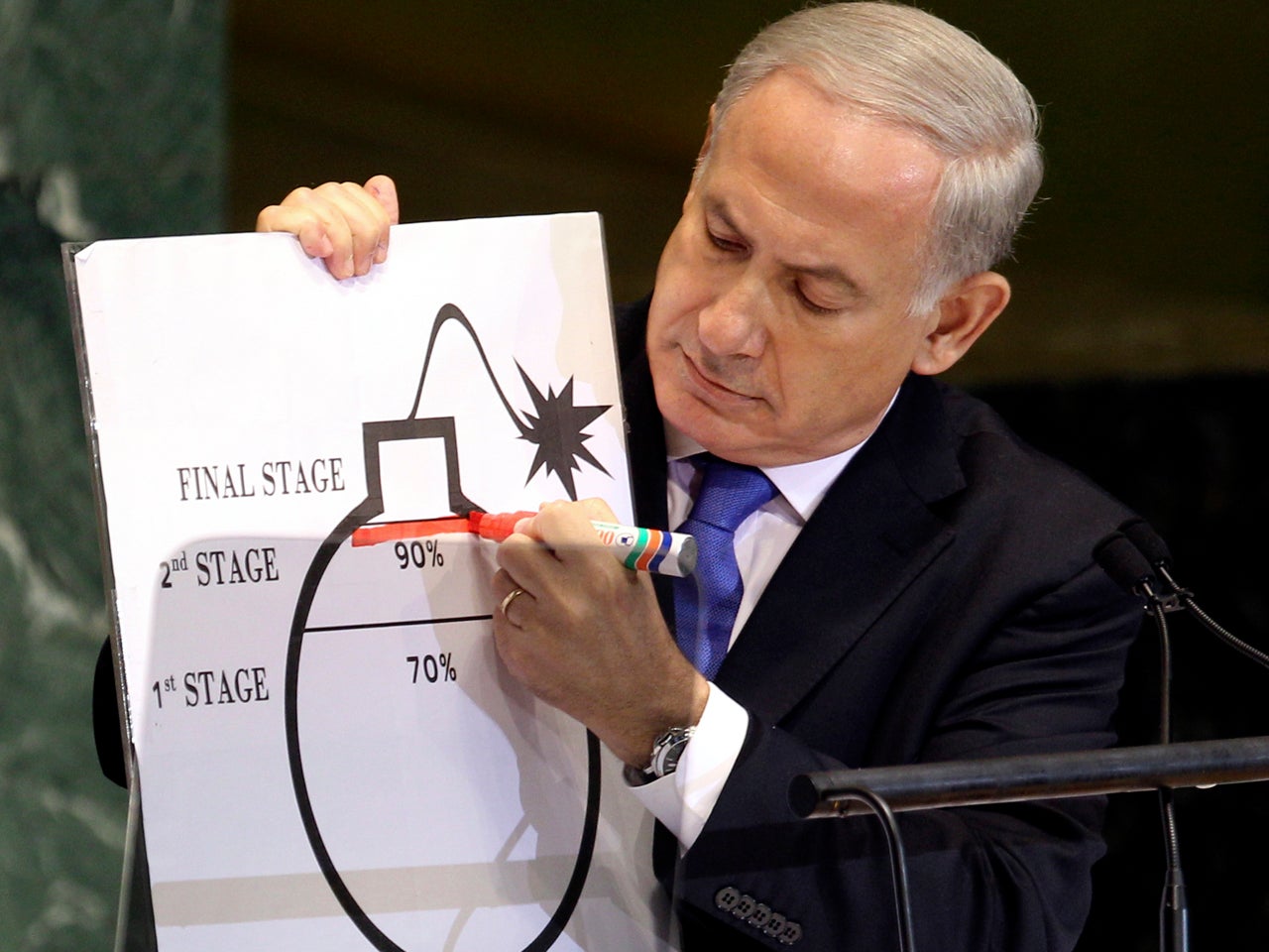 Netanyahu draws red line on Iran, asks world to do same - CBS News