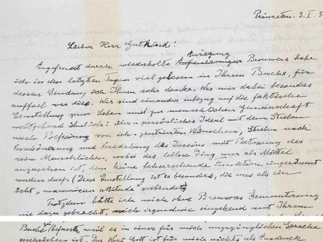 Einstein "God letter" auction opens with $3 million bid - CBS News
