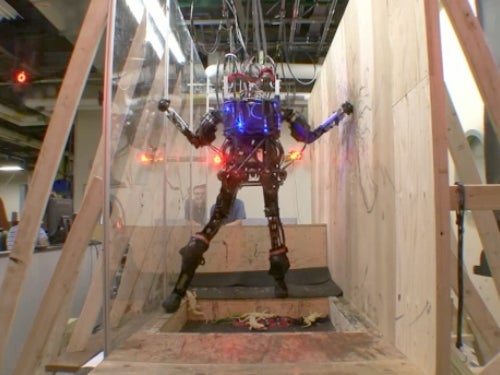 Watch a DARPA robot trying to navigate obstacles - CBS News