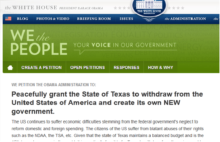 States petition to secede from union - CBS News