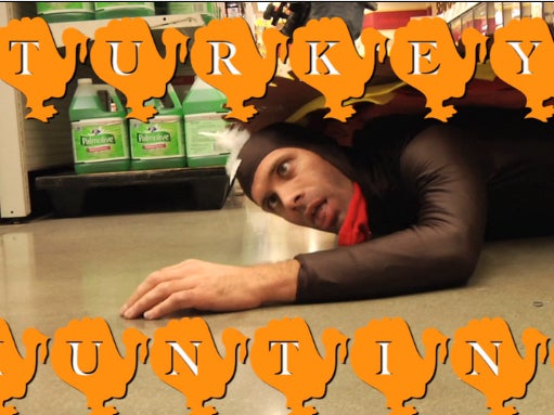 "Turkey hunting" prank in the stores and streets of Los Angeles - CBS News