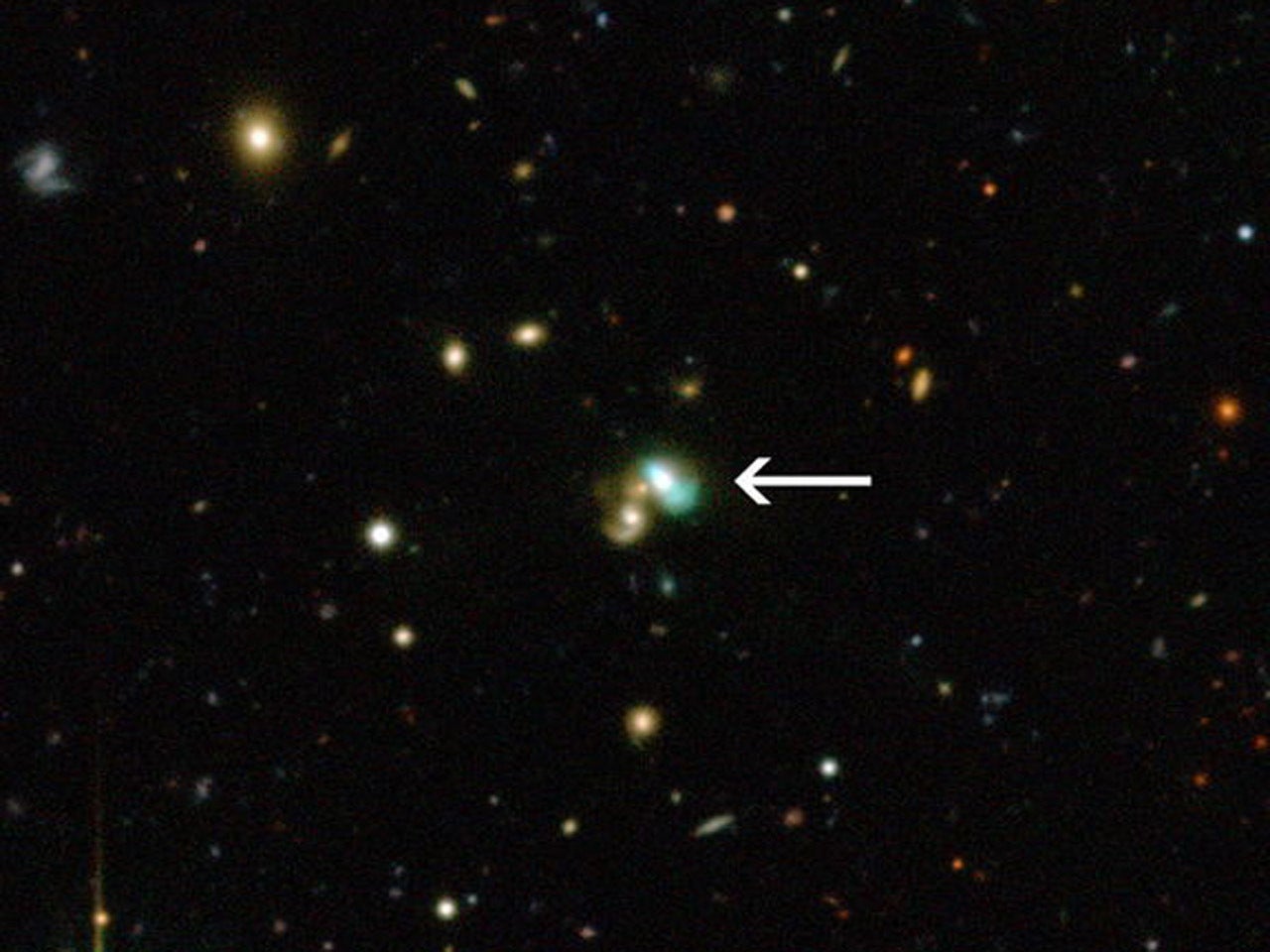 New "green bean" galaxies glow in the dark - CBS News
