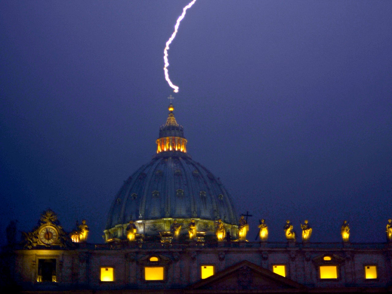 A sign for the pope? St. Peter's Basilica lightning called message from ...