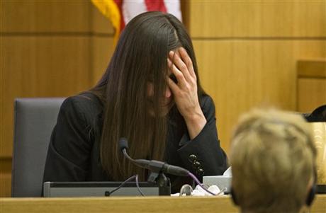 Jodi Arias weeps as prosecutor asks: "Were you crying when you were ...