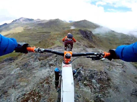 First-person perspective bike ride through Peru - CBS News