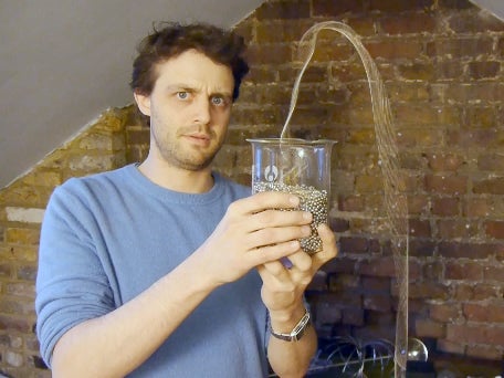 See physics phenomenon of self siphoning beads - CBS News