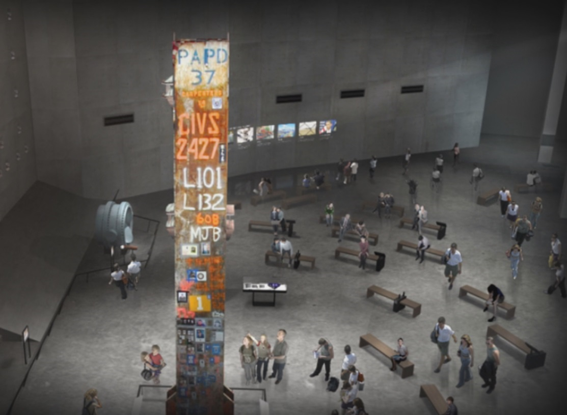 Ground zero's iconic "Last Column" unwrapped for first time in years ...