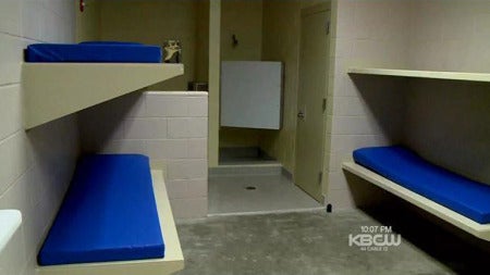 Jail cell, quieter than most, $155 per night...for "preferred" inmates ...